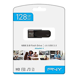 PNY 128GB Attaché 4 USB 2.0 Flash Drive