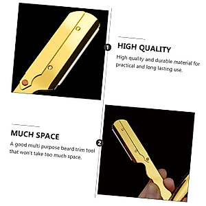 minkissy Engraved Razor Holder Blade Single Man Abs