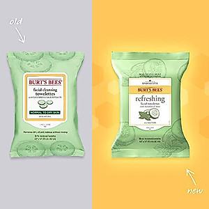 Burt's Bees Sensitive Facial Cleansing Towelettes with Cucumber and Mint - 30 Count