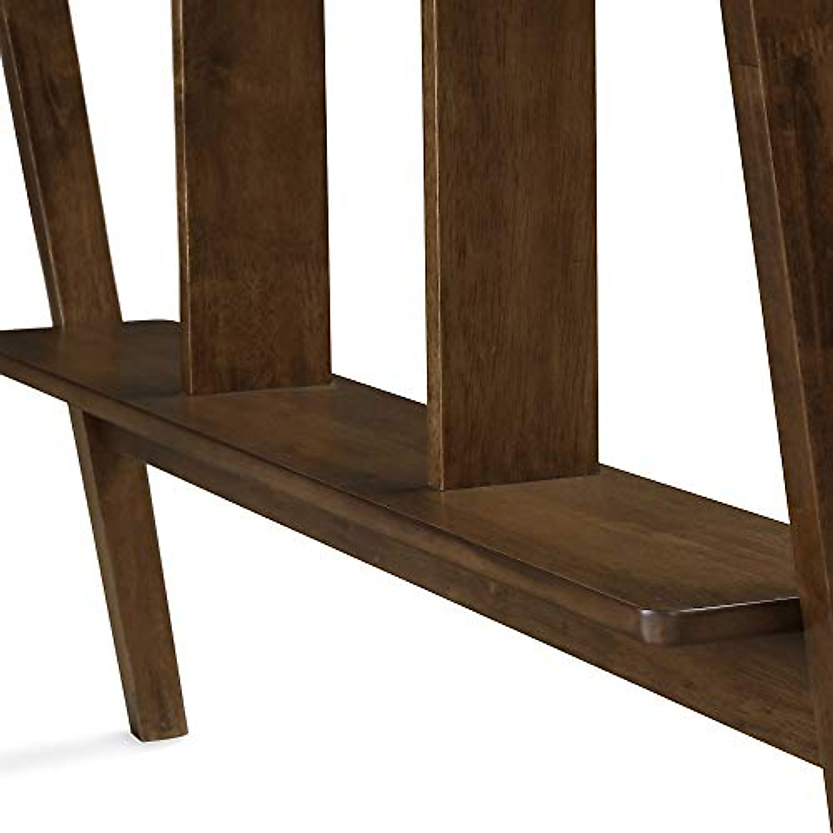 Finch Darren Home Office Drawer Mid Century Accent Desk, 43 Inch Wide Simple Modern Study Table, Walnut Brown