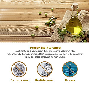 WONDERFUL 100% Natural Olive Wood Long Handle Spoons for Coffee, Tea, Milkshake Kitchen Stirring, Cocktail Stirrer; Mixing Honey Spoon, Chef Tasting Spoons(1 pc)