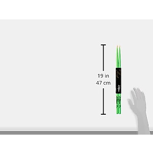 Avedis Zildjian Company 5A Acorn Neon Green Drumsticks