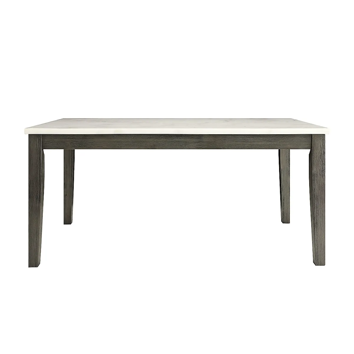 Merel Dining Table in White Marble & Gray Oak