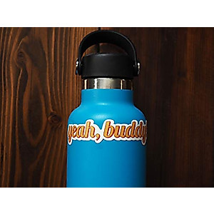 Yeah Buddy Sticker, Ronnie Coleman Body Building Gym Sticker for Hydroflask, Laptop, Water Bottle, Funny Philly Sayings, Jersey Shore Quotes