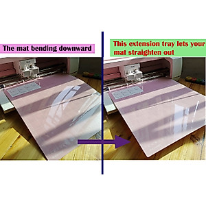 Extension Tray Compatible with Cricut Maker3 Maker,Extender Tray Compatible with Cricut Mat,Cutting Mat Extender Support For Maker3 Maker Series (Not Compatible with Air Series) (White)