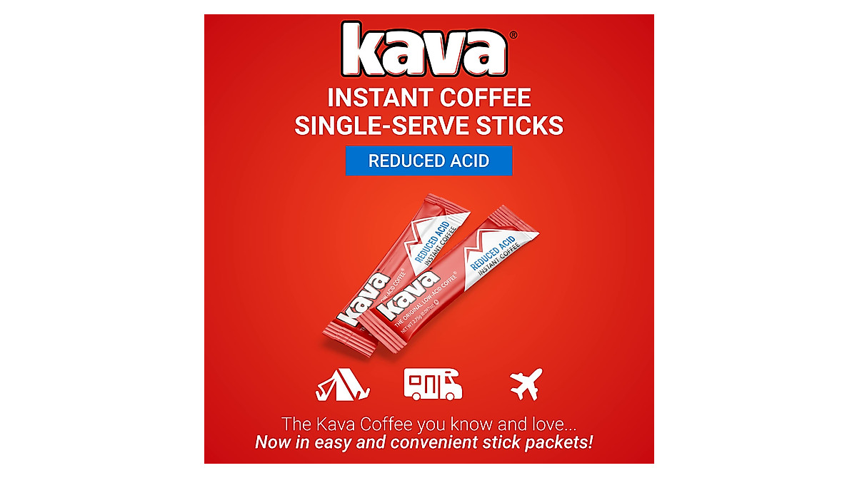 Kava Low Acid Instant Coffee - Travel Size Stick Packets