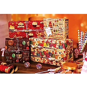 Birthday Wrapping Paper.9 Different Types of Gift Wrapping Paper（Each 27.5 x19.7 inches/70×50cm）.Birthday Wrapping Paper For Boys Men Women Girls Kids.…
