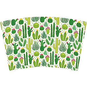 Mugzie MAX 20 Ounce Stainless Steel Cocktail Shaker - Martini Shaker with Wetsuit Cover - Cactus