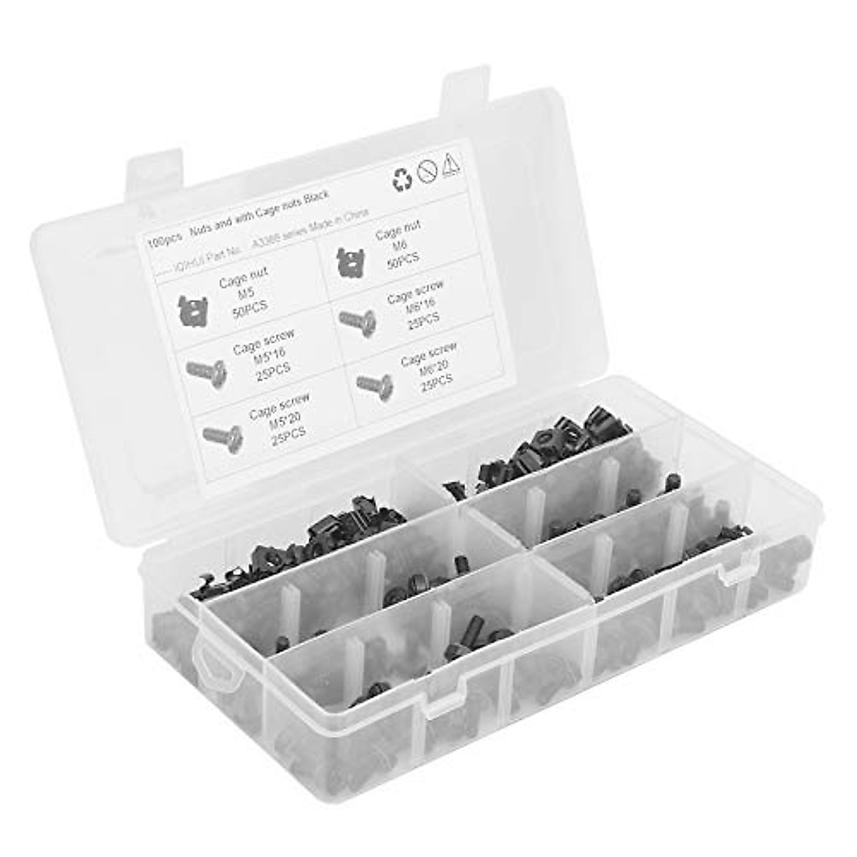 Cage Nuts Dependable Cage Screw Sturdy for Relaxing Riding for Protect Safety for Night Riding for Safe Riding