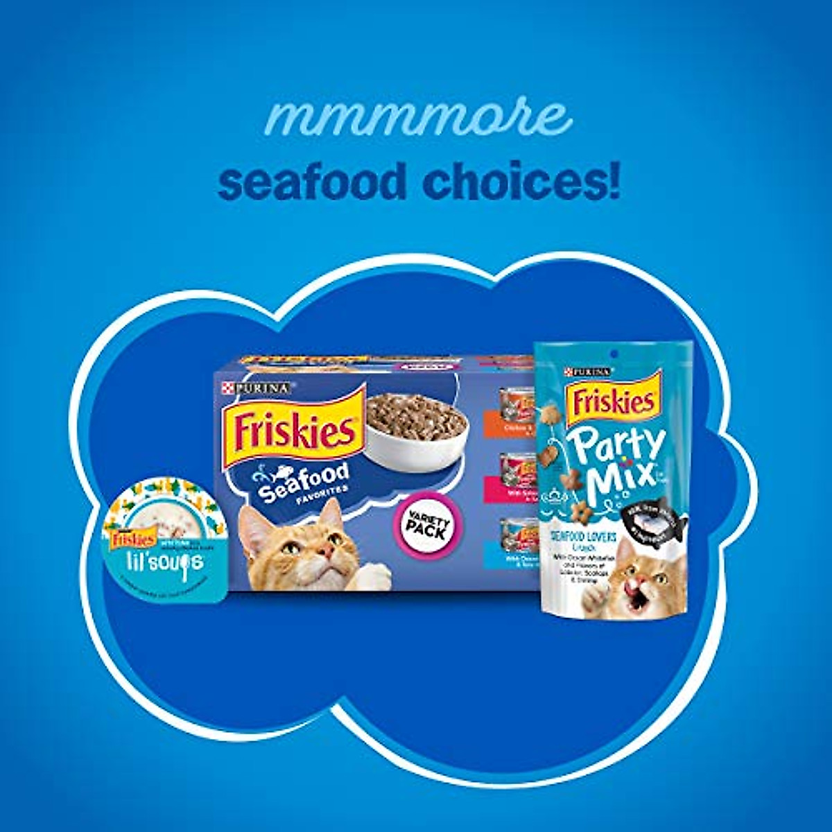 Purina Friskies Dry Cat Food, Seafood Sensations - 22 lb. Bag