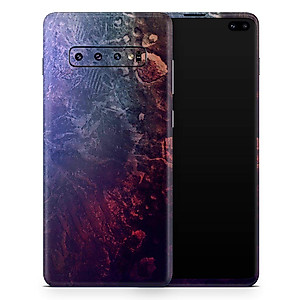 DesignSkinz Abstract Fire & Ice V8 Protective Vinyl Decal Wrap Skin Cover Compatible with The Samsung Galaxy S20 (Screen Trim & Back Glass Skin)