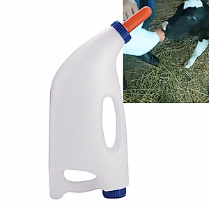 4L Calf Nursing Feeding Bottle, Lamb Milk Bottle Calf Goat Milk Feeder Bottle with Handle Livestock Supplies