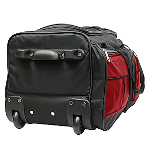 Dejuno 20-Inch Carry-on Rolling Duffle Bag, Red, One Size