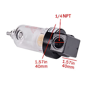 AF2000 Pneumatic 1/4G Inch Air Oil Water Filter Air Tool Compressor Filter Air Filter Kit