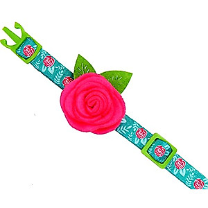 Spring Cat Collar, Floral Kitten Collar Breakaway, Flower Dog Collar for Small Dogs Female
