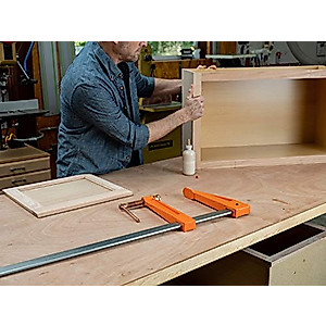 Jorgensen 9-Inch Deep-Reach Throat Bar Clamp, 48-Inch Max Opening