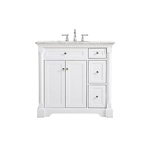Elegant Decor Indoor Modern Under Sink Bathroom Fixtures Storage Organizer Cabinet 48 inch Single Bathroom Vanity - Teak with backsplash