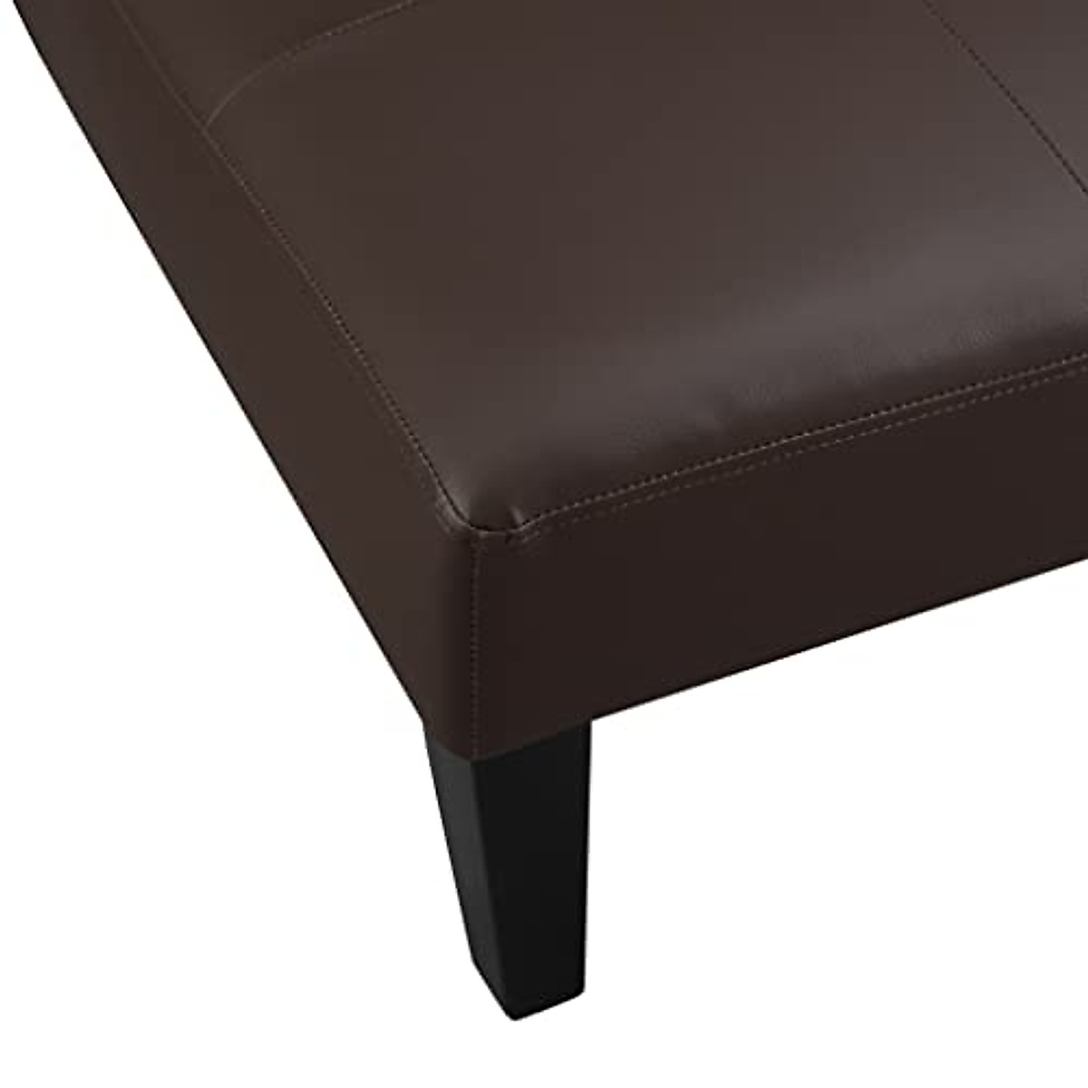 Naomi Home Button Tufted Futon Sofa Bed Pull Out Sofa Bed Couch Convertible with Wooden Legs, Folding, Reclining Small Couch Bed, Futon Bed for Living Room, Espresso, 53965AM