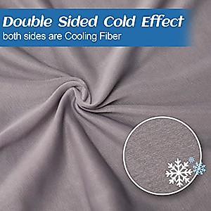 Tametra Cooling Throw Blanket for Hot Sleepers, Summer Blankets with Double Sided Cold Effect for Couch Lightweight Breathable Oversized Cold Blanket, Q-MAX>0.5, for Night Sweats with Laundry Bag