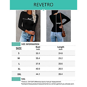 REVETRO Womens Slimming Undershirts Long Sleeves Thermal Underwear Round Neck Layer Tee White Medium…