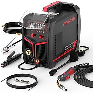 YESWELDER Stick Welder/Lift TIG with Lift TIG Torch,145A 110/220V Welding Machine with Digital Display Hot Start IGBT Inverter ARC MMA Welder