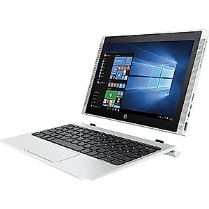 HP 2018 Pavilion x2 Detachable 2-in-1 Laptop Tablet, 10.1 inch HD IPS Touchscreen, Intel Quad-Core Atom x5-Z8350, 32GB eMMC SSD, 2GB RAM, 802.11ac WiFi, Bluetooth, USB Type C, Windows 10