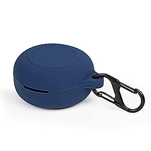 METEQI Silicone Protective Case Compatible with LG Tone Free FN7/FN6/FN5/FN4 (Navy Blue)