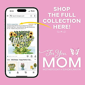 Lovepop Mother’s Day Sunflower Hummingbird Pop-Up Card – Mother’s Day Card – Handcrafted 3D Pop-Up Greeting Card for Her – Mother’s Day Love Card, 5 x 7”