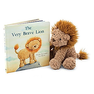 Jellycat The Very Brave Lion: A Baby Board Book Children's Book | Baby Gift