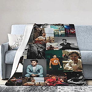 DanaJLessard Flannel Blanket Niall Singer Horan Throws Blanket Fleece Air Conditioning Blankets All Season 60"x50"