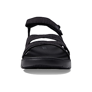 Skechers womens Go Walk Flex - Sunshine Sandal, Black, 9 US