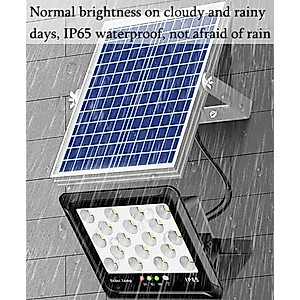 ZXXHNNAIH Solar Street Light IP65 Waterproof Solar Parking Lot Lights,with 19.6ft Cable,Motion Sensor Dusk to Dawn Easy-to-Install for Barn Yard