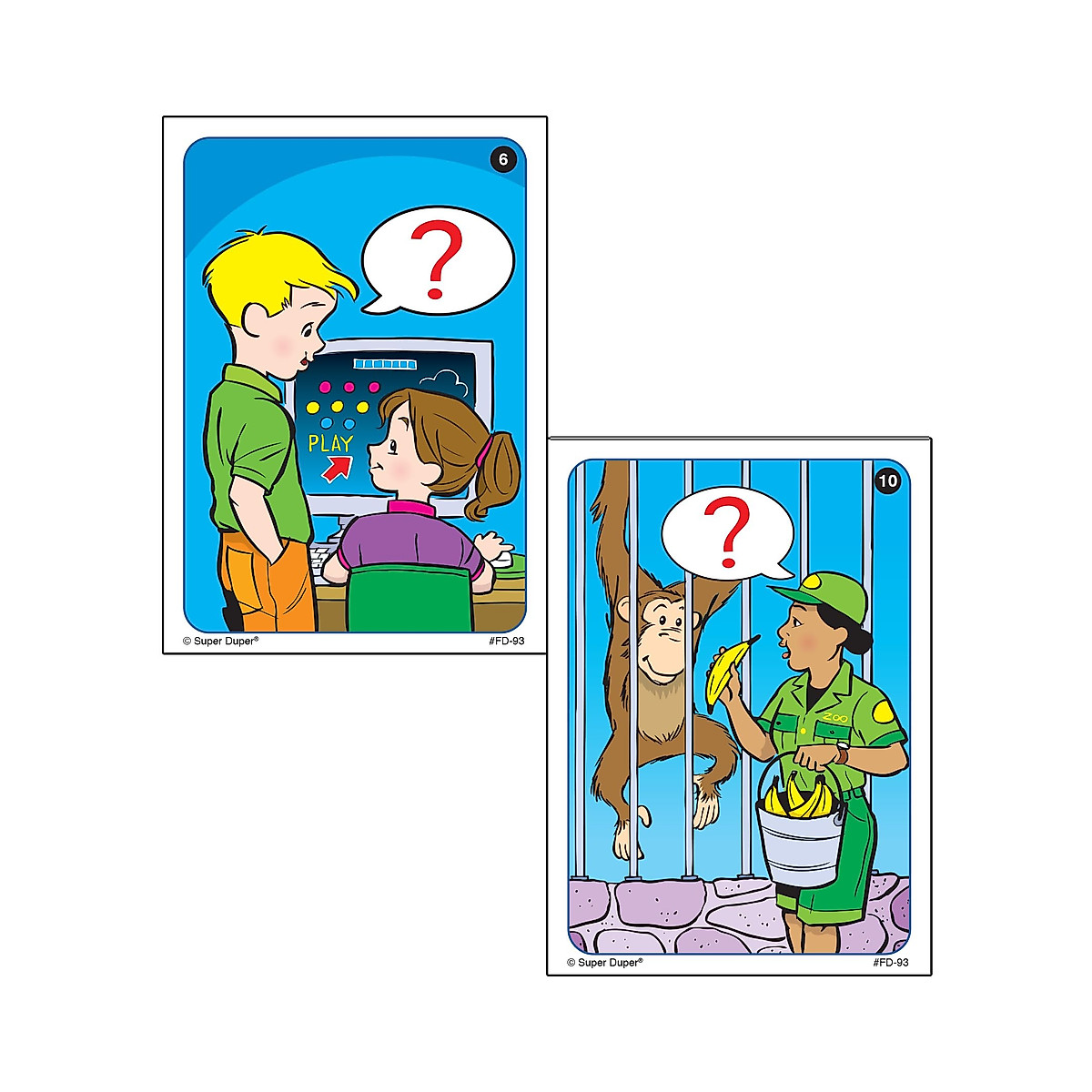 Super Duper Publications | What are They Asking? Fun Deck Flash Cards | Educational Learning Resource for Children