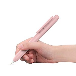 MoKo Holder Case for i-Pencil, Retractable Tip Cap for New iPad 10.2 2019/iPad Air (3rd Generation) 10.5" 2019/iPad Mini (5th Generation) 7.9" 2019 i-Pencil（Only for i-Pencil 1st - Pink