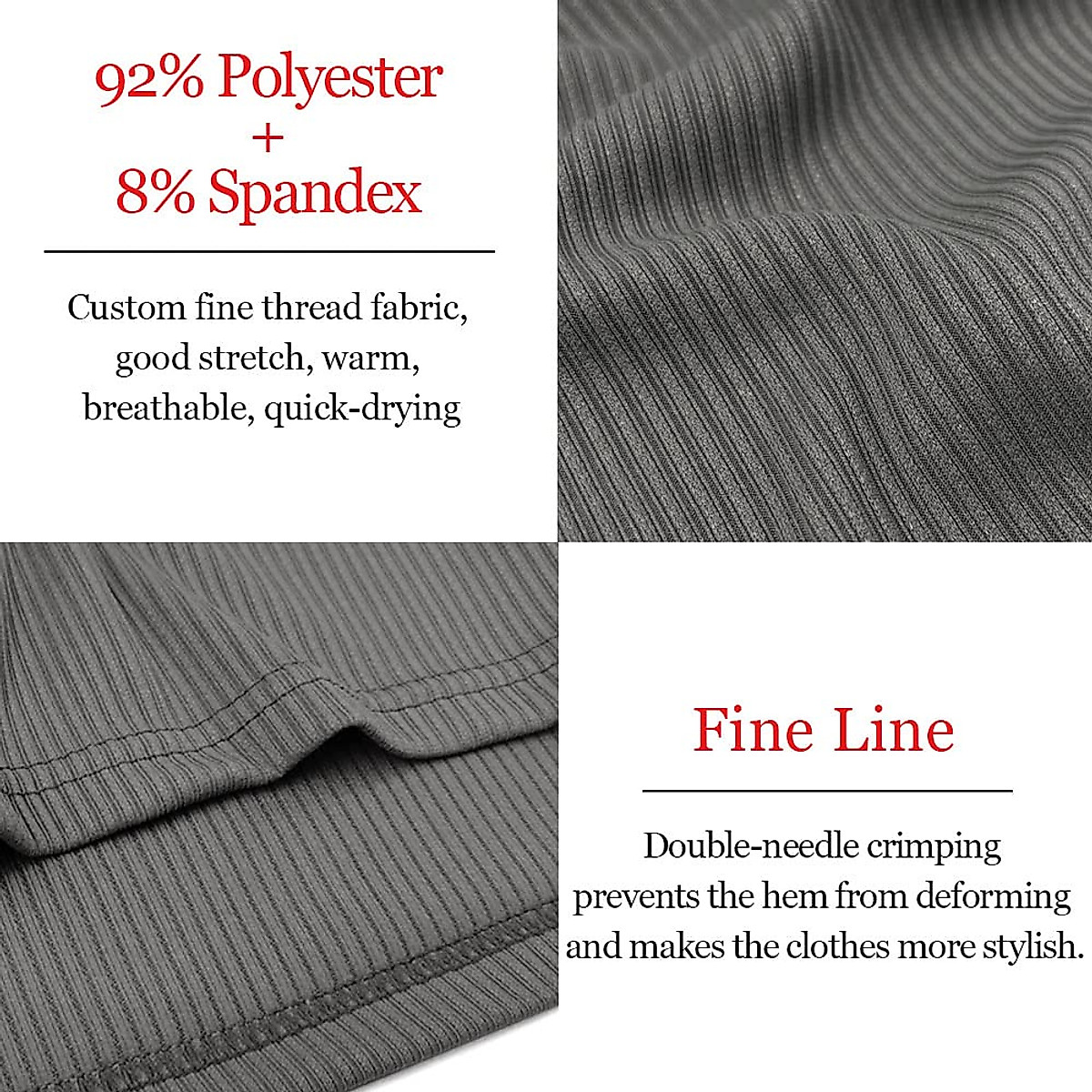 Muscle Cmdr Men's Slim Fit Muscle Polo Shirts Long&Short Sleeve Stretch Quick Dry Tee Casual Golf Athletic T-Shirts (Grey S)