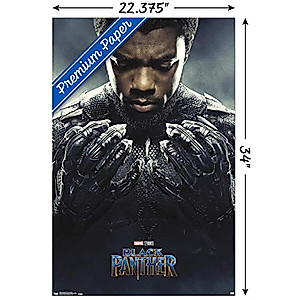 Trends International Marvel Cinematic Universe Black Panther - One Sheet Wall Poster, 22.375" x 34", Premium Unframed Version