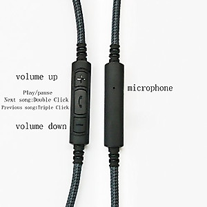 ABLET Audio Cable for Bose SoundTrue, SoundLink, SoundTrue Around-Ear II Headphones and Samsung Galaxy Sony Huawei Android with in-Line Mic Remote Volume