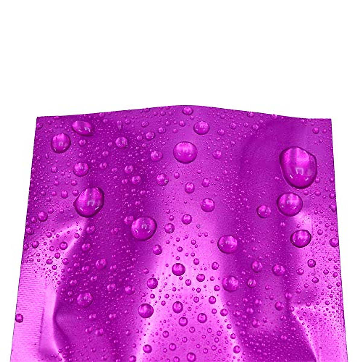 QQ Studio 200 PCS Metallic Mylar Foil Open Top Sealable Bags (7x10cm (2.7x3.9"), Rose)