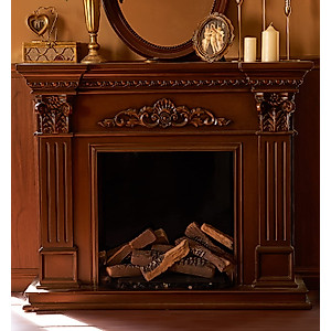 BIOMAND Gas Log for Fireplace, 10 Peice Realistic Ceramic Wood Logs