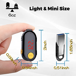 SINORISE Super Mini Walkie Talkie Two Way Radio Portable FM Transceiver for Restaurants,Out Door Sport Supermarket Hospital Tourism,2 Pack