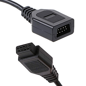 Junlinto 9-Pin Extension Cable Cord 1.8m for Sega Genesis 2 Controller Game Handle Grip