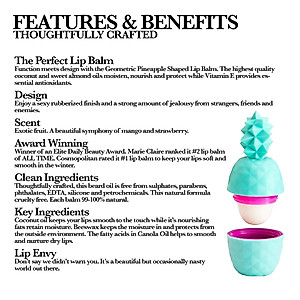 Pineapple Lip Balm - Key Lime or Strawberry-Mango (Teal) Key Lime