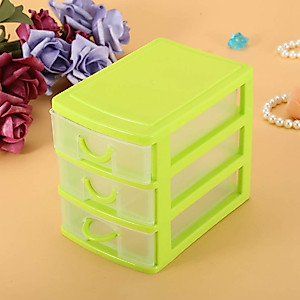 Vruping Mini Drawer Organizer, Plastic Jewelry Makeup Storage Box with Adjustable Detachable Dividers for Small Accessories (#5)