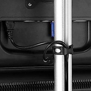 Atdec dual stack or single monitor desk Mount - Freestanding base - Load screen monitors up to 26.5lb flat or 20lb curved - VESA 75x75, 100x100 - Quick display release, tilt, pan, landscape/portrait