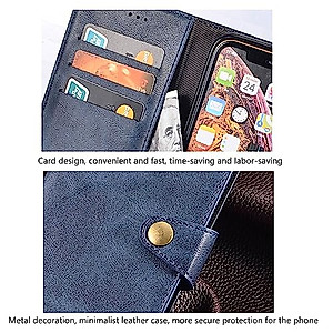 Wallet Case for Motorola ThinkPhone (6,6") + [3 Pack] Tempered Film Glass Screen Protector,YZKJSZ Flip PU Leather Case with Credit Card Slots and Stand Protective Cover - Brown