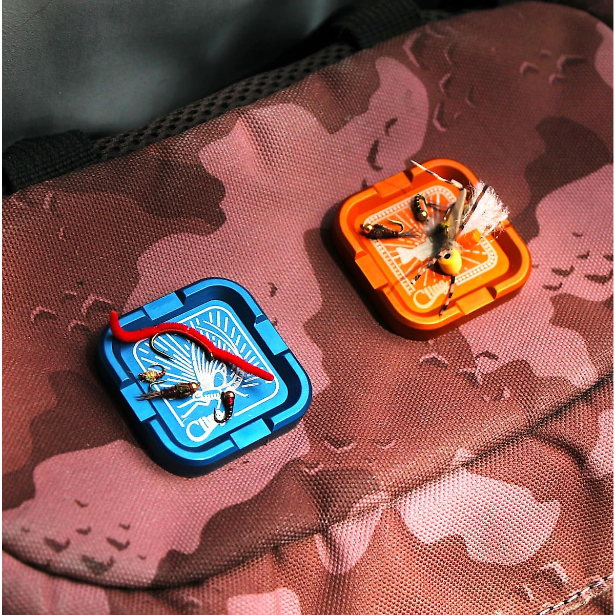 Mag Grab® Mini - Magnetic Fly Patch (Toothy Trouble, Orange)