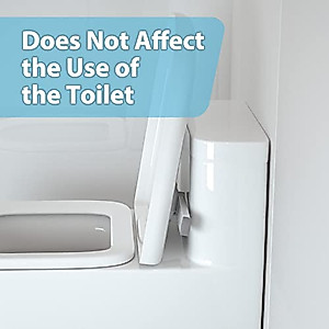 Baby Toilet Lock (2 Pack) for Child Safety, Baby Proof Toilet Seat Lock with 2 Extra Pallet Fit for Most Standard Toilet, Easy Intallation Toilet Lid Lock with 2 Extra 3M Adhesive