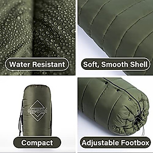 onewind XL Top Quilt with Footbox, Deluxe Quilt Poncho Recycled Nylon Fabric Dupont Sorona Filling Lightweight and Portable Hammock Over Quilt Sleeping Bag Alternative for Camping Backpacking Hiking