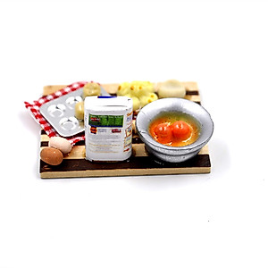 Togudot Dollhouse Laptop Tablet Miniature Phone Mini Food Toys Miniatures Furniture Accessories DIY Doll House Accessory Decoration Tiny Computer Cake Drink Bottles Hamburger Ornaments 1 12 Scale …