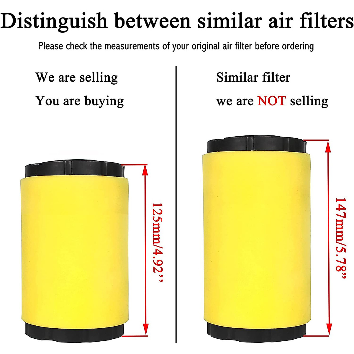 Air Filter Oil Filter Tune Up Kit for Troy-Bilt 13AT91KT066 17ADCACT066 13AA92KP066 13AM77KS066 TB1942 TB2246 TB2350 TB2450 TB42 Pony Lawn Tractor